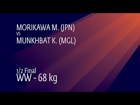 1/2 WW - 68 kg: M. MORIKAWA (JPN) v. K. MUNKHBAT (MGL)