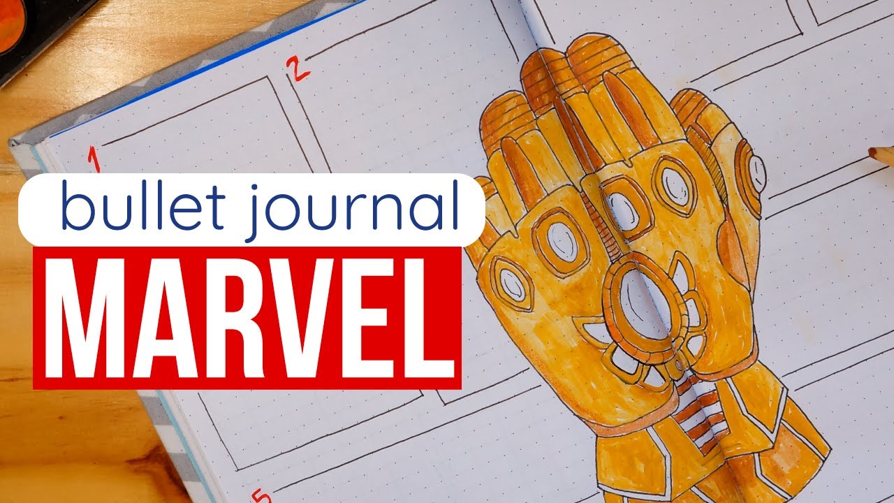 ⚡🎬 Marvel - Julho Bullet Journal 🕸️ - YouTube