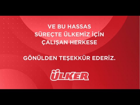 Ülker olarak gönülden teşekkür ederiz.