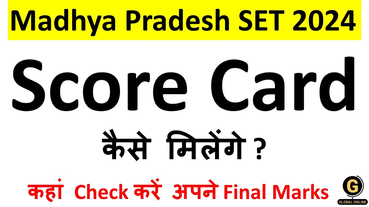 How to Download MPSET 2024 Score Card | Madhya Pradesh SET Official ...