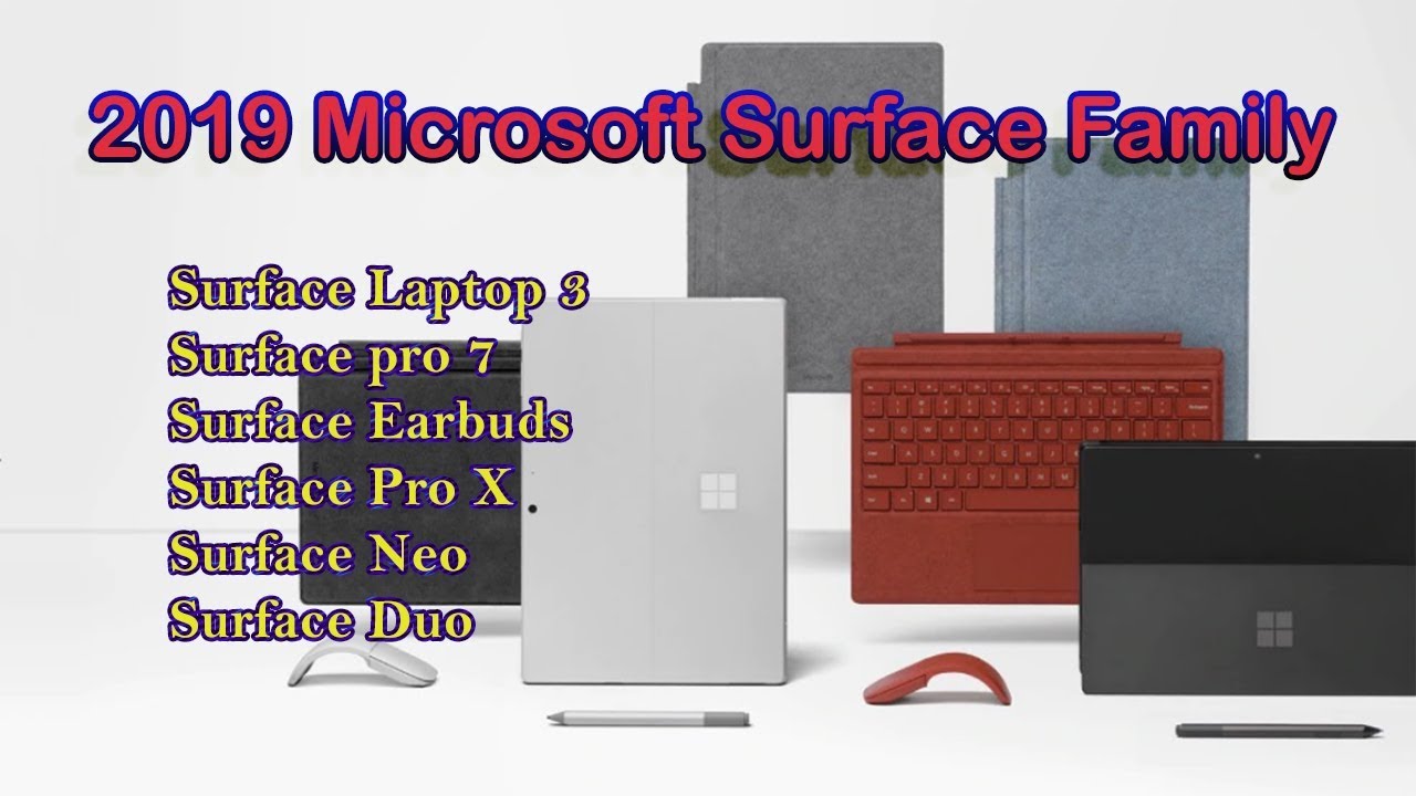 First Look of All Microsoft Surface products | Surface Family 2019 ...