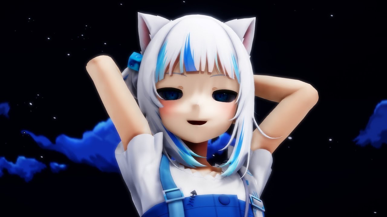 Kitty Gooba Ashi Ashi dance CUTE VTuber MMD - YouTube