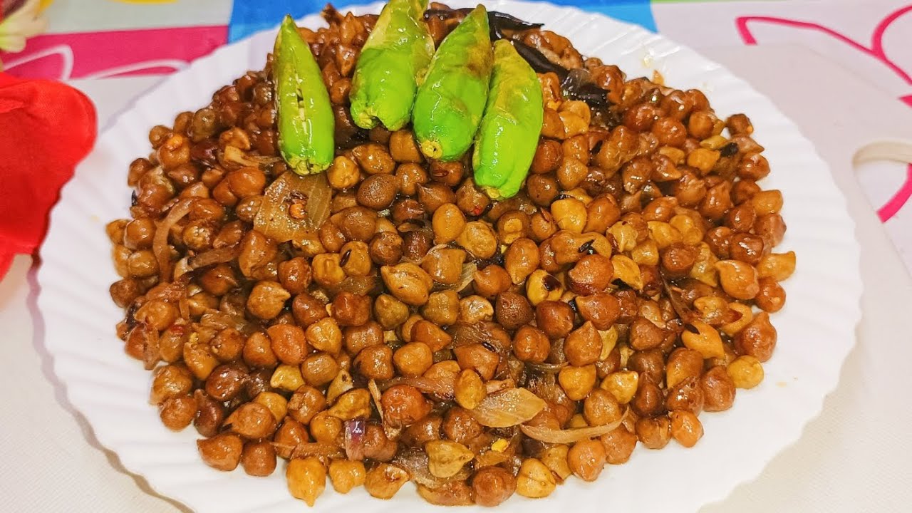 ସୋଲା ଭଜା recipe l chola vaja l Buta bhaja recipe lblack chana fry l ...