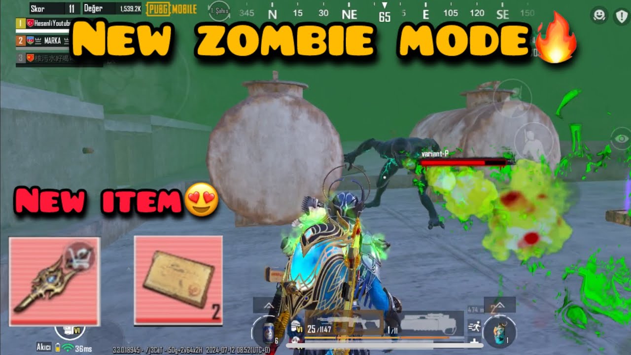 METRO ROYALE NEW SEASON ZOMBIE MODE🔥/CHAPTER 21 NEW ITEM NEW WEAPON😍 ...