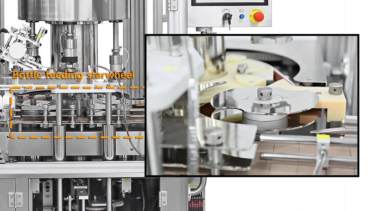 Countec CT RC 120 Rotary screw capper - YouTube