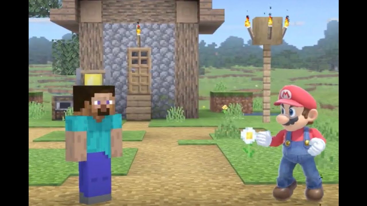 Mario meets Steve - YouTube