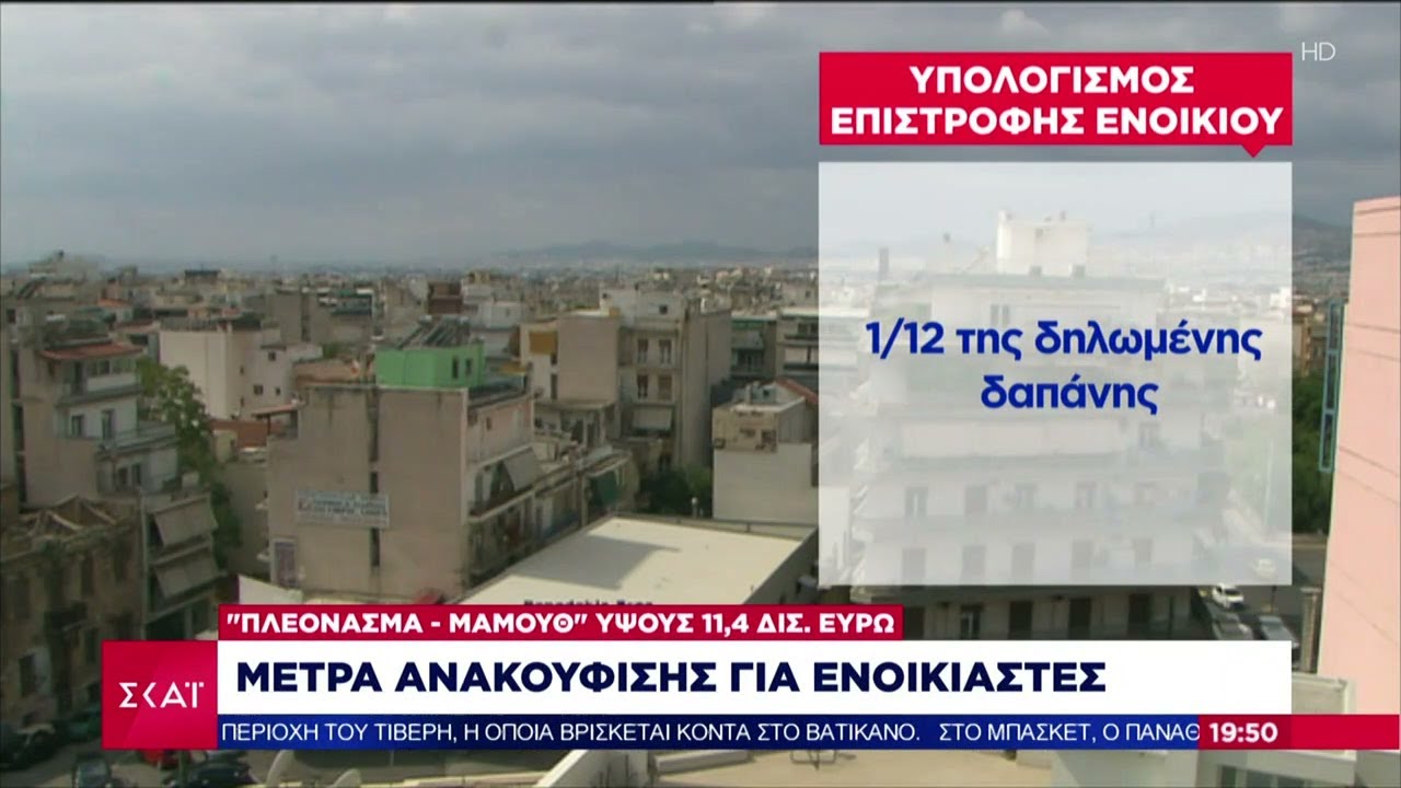 Η εξειδίκευση των μέτρων-Ποιοι θα λαμβάνουν την επιστροφή ενοικίου και ...