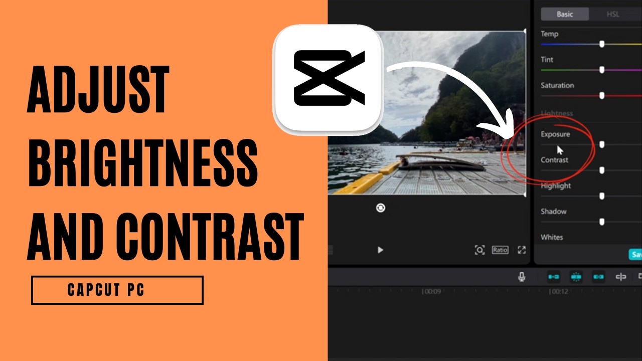 CapCut PC Tutorial for Beginners: Adjusting Brightness and Contrast ...
