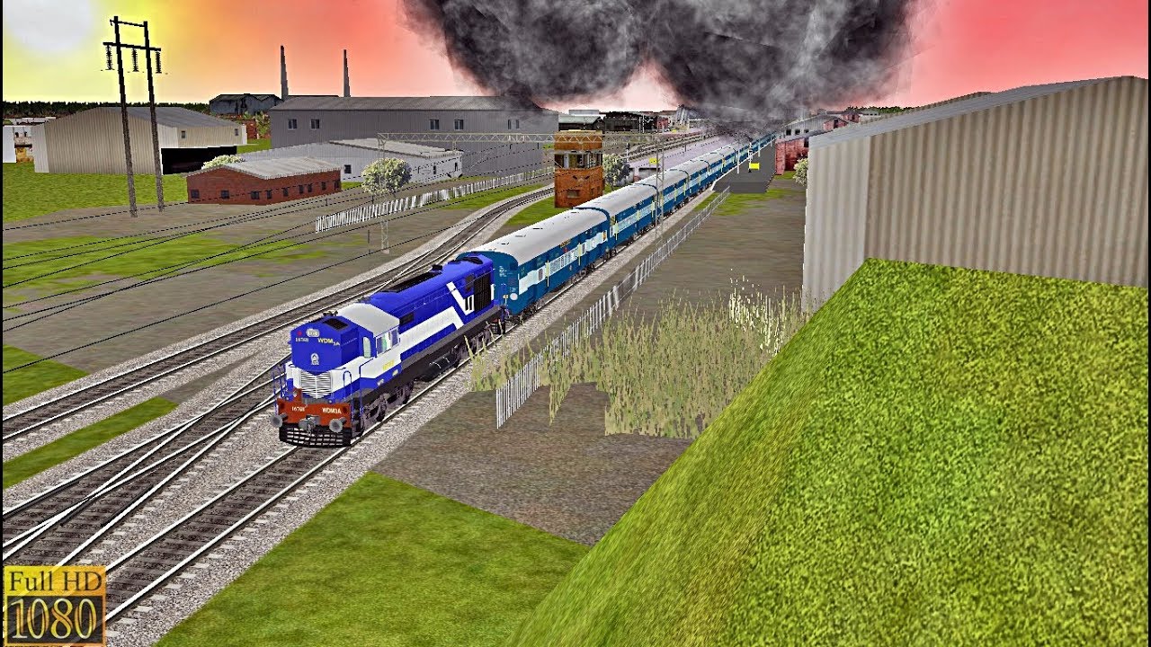 ABR WDM-3A 16768 With Express Train Skipping Station - YouTube