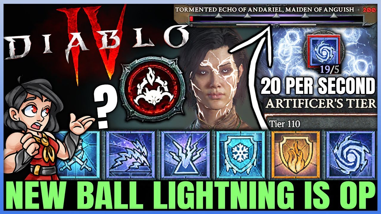 Diablo 4 - New Best INFINITE BALL LIGHTNING Sorcerer Build Found - New OP Combo - Skills Gear ...