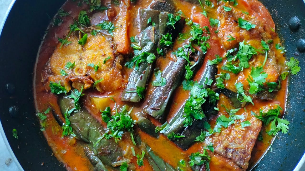 Bringal Fish Curry|Bringal curry|Bringal with fish. - YouTube