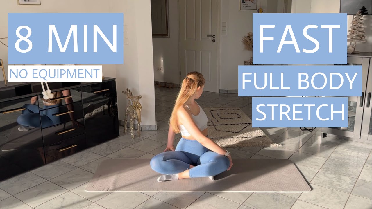 8 MIN FAST FULL BODY STRETCH | no equipment, just time to relax - YouTube