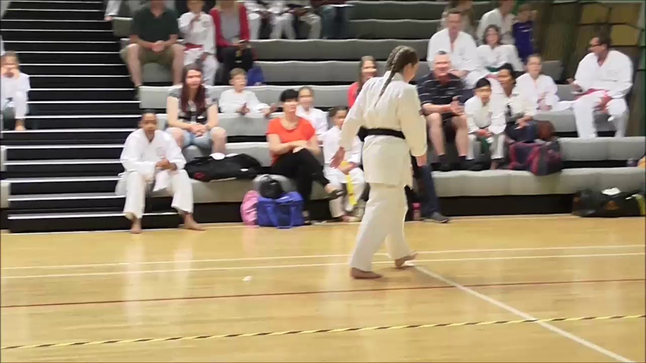 GKR Karate Female Black Belt Junior Open - Alex Duncan Shisochin Kata ...