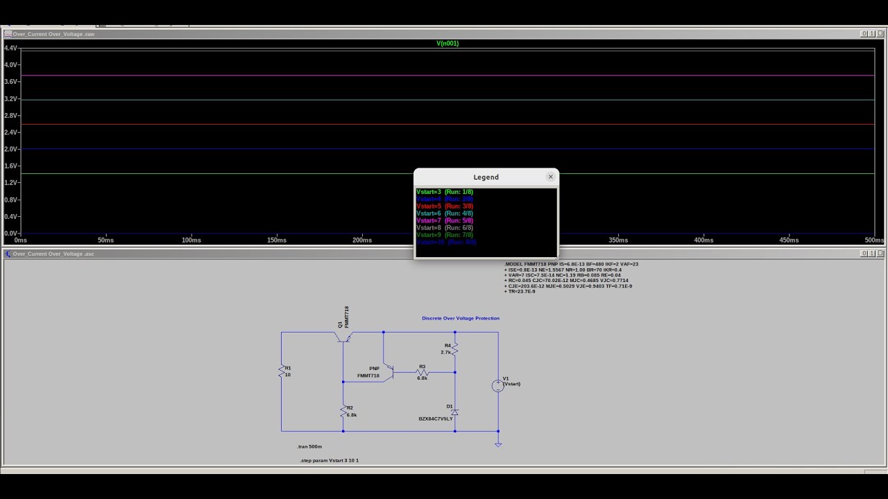Electronic Basic 1:LTSpice Design And Simulation Discrete overvoltage ...