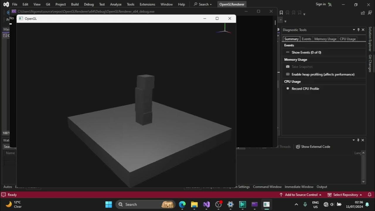 C++ OpenGL Renderer - Bullet Physics Integration - YouTube