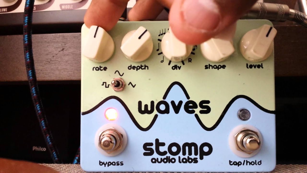 Review Pedal Waves Tremolo - Stomp Audio Labs - YouTube