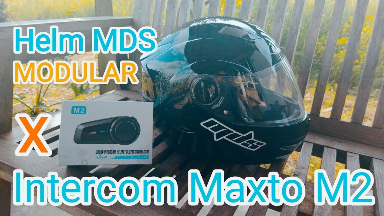Helm MDS Pro Rider Modular X Intercom Maxto M2 | | MotoranVlog#4 - YouTube