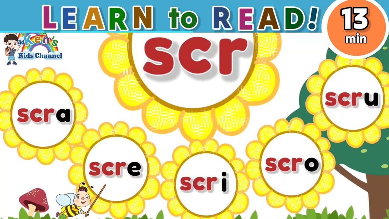 Three-Letter Beginning Consonant Blends | English Phonics for Nursery ...
