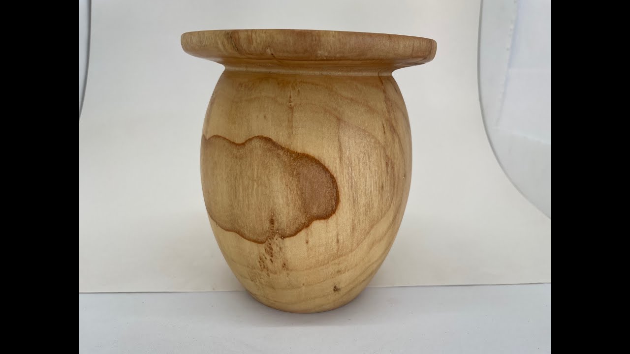 Woodturning a punky dry Cottonwood? Log into an (almost) airborne Vase ...