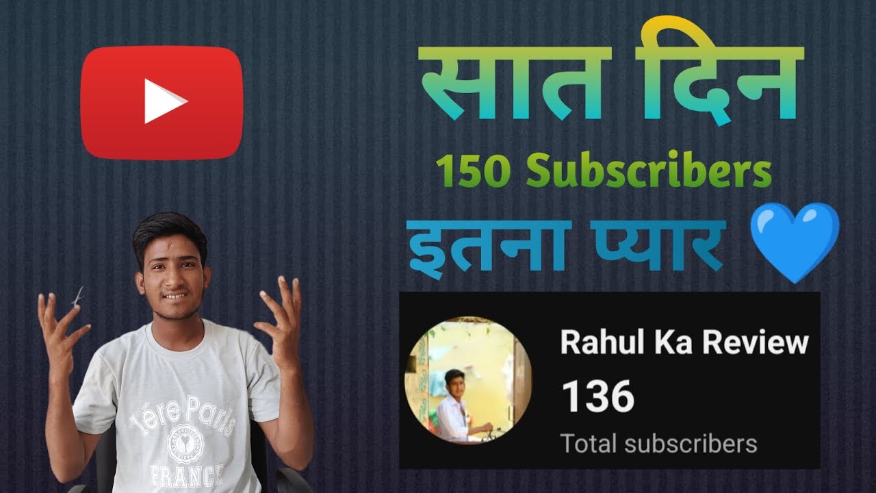 150 Subscribers Completed || Rahul Ka Review - YouTube