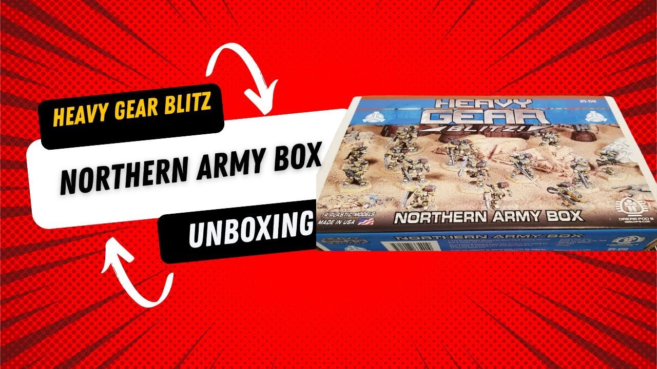 Heavy Gear Blitz - Northern Army Box Unboxing - YouTube