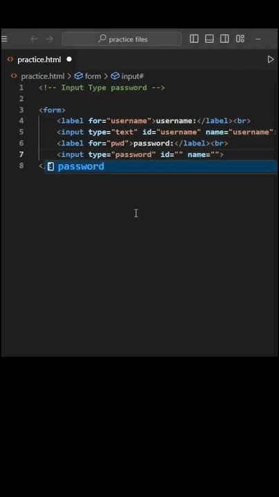 input type password | #html #webdesign #coding #code #design #frontend #ui #technology - YouTube