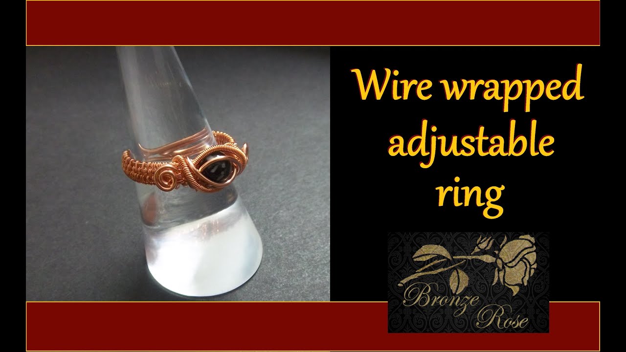 Wire wrapping tutorial - How to make an adjustable wire wrapped ring ...