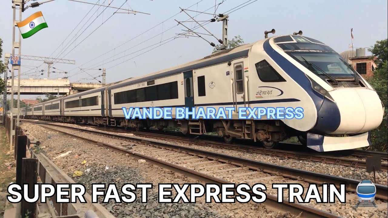 🚆Vande Bharat Express 🚊Super Fast Express 🚆Train 18 #india #vandebharatexpress #railway #train ...