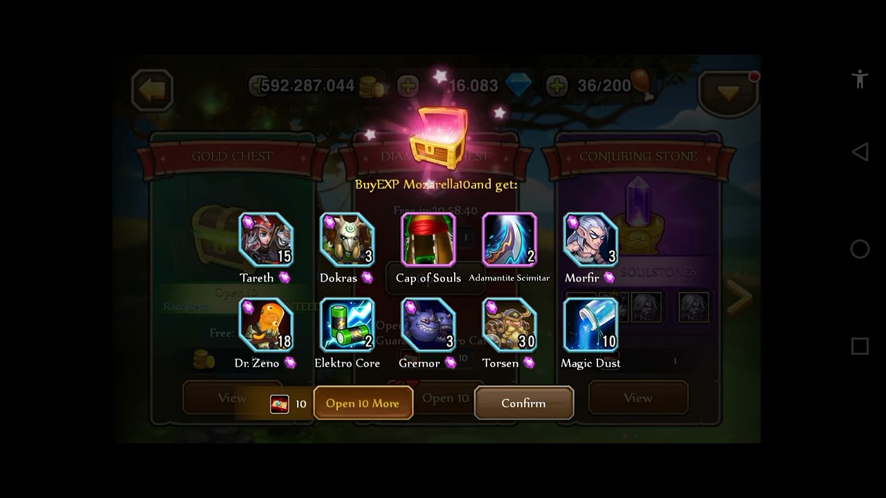 Soul Hunter - Opening 50 Diamond Chest and trying my Luck. - YouTube