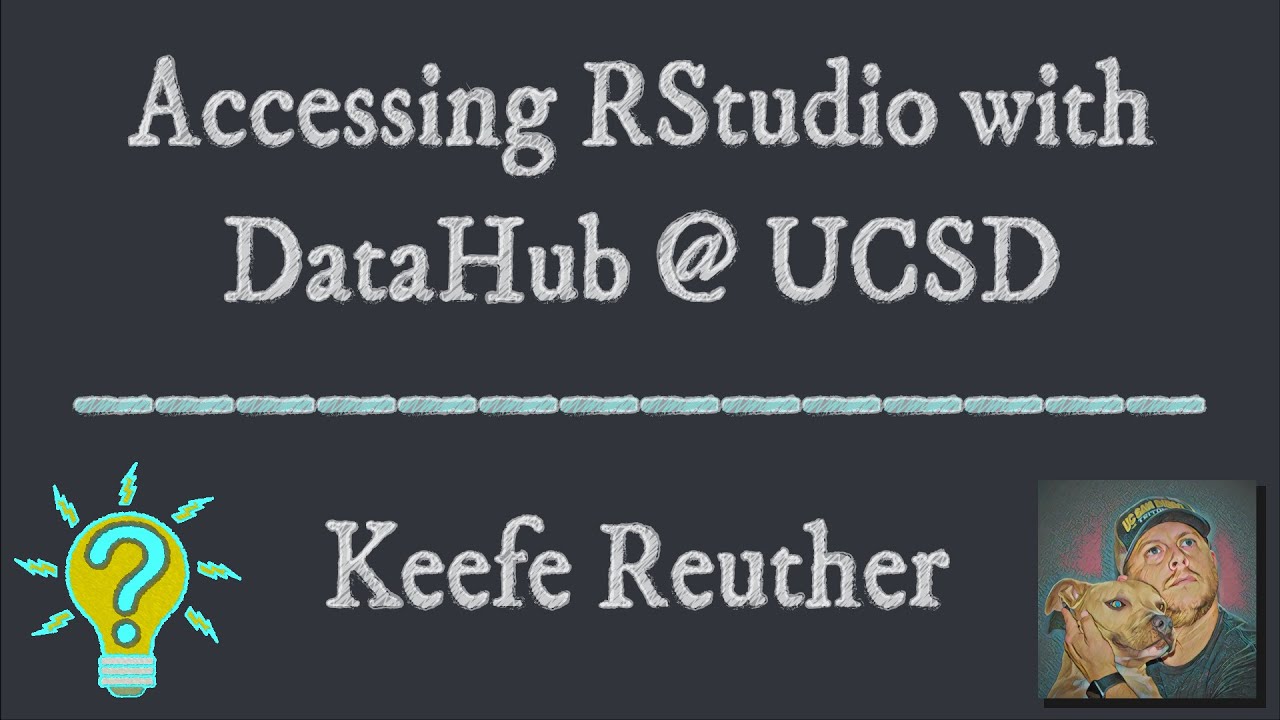 Accessing RStudio from UCSD DataHub - YouTube