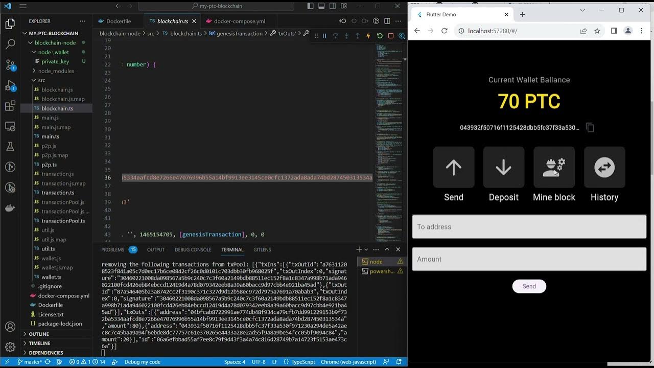 Demo blockchain - CNM - HCMUS - YouTube