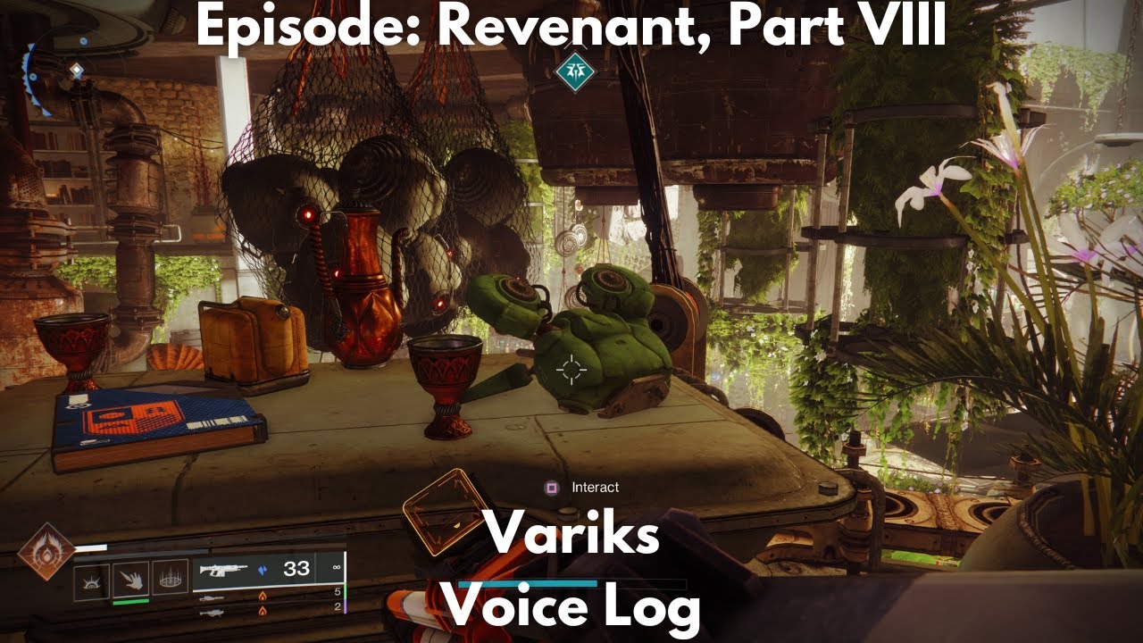 Episode: Revenant, Part VIII (Voice Log) [4K] - Destiny 2, Episode ...