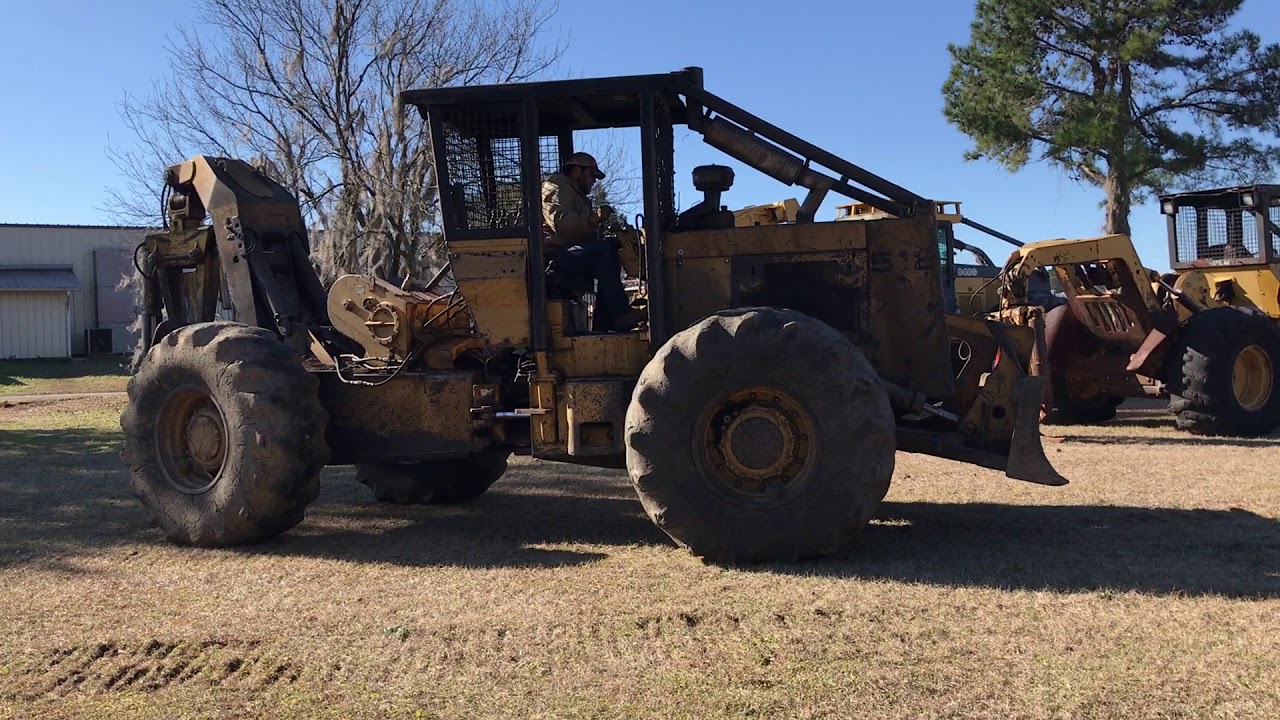 1987 Caterpillar 518 Log Skidder - YouTube