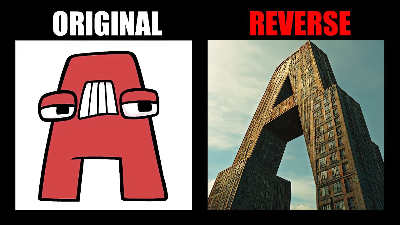 Reverse Alphabet Lore But In Symbols On Buildings (A-Z) - Alphabet Lore ...