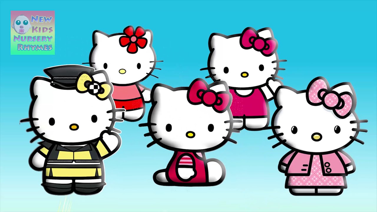 Hello Kitty Finger Family Song Nursery Rhyme - YouTube