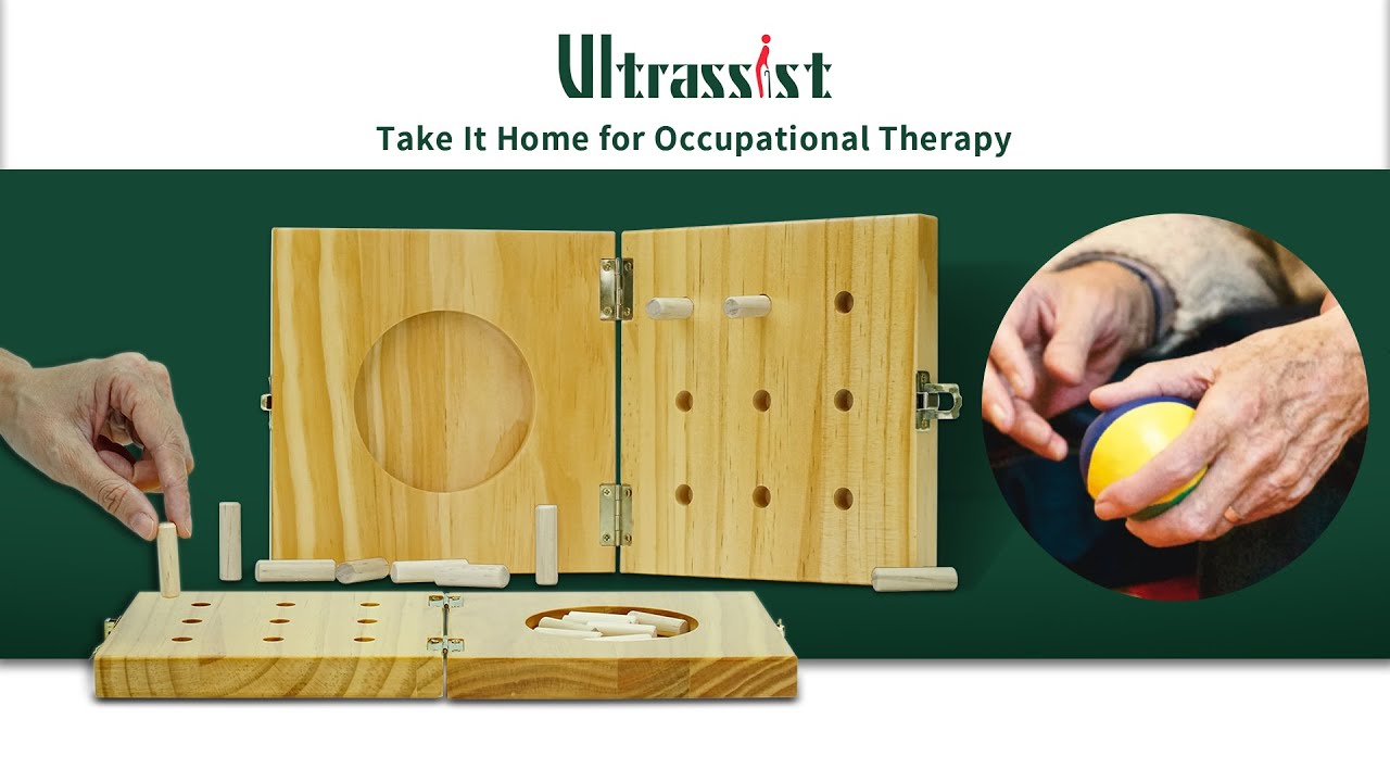 Nine Hole Peg Test(9HPT) Pegboard - Help Monitor Hand Finger Dexterity ...