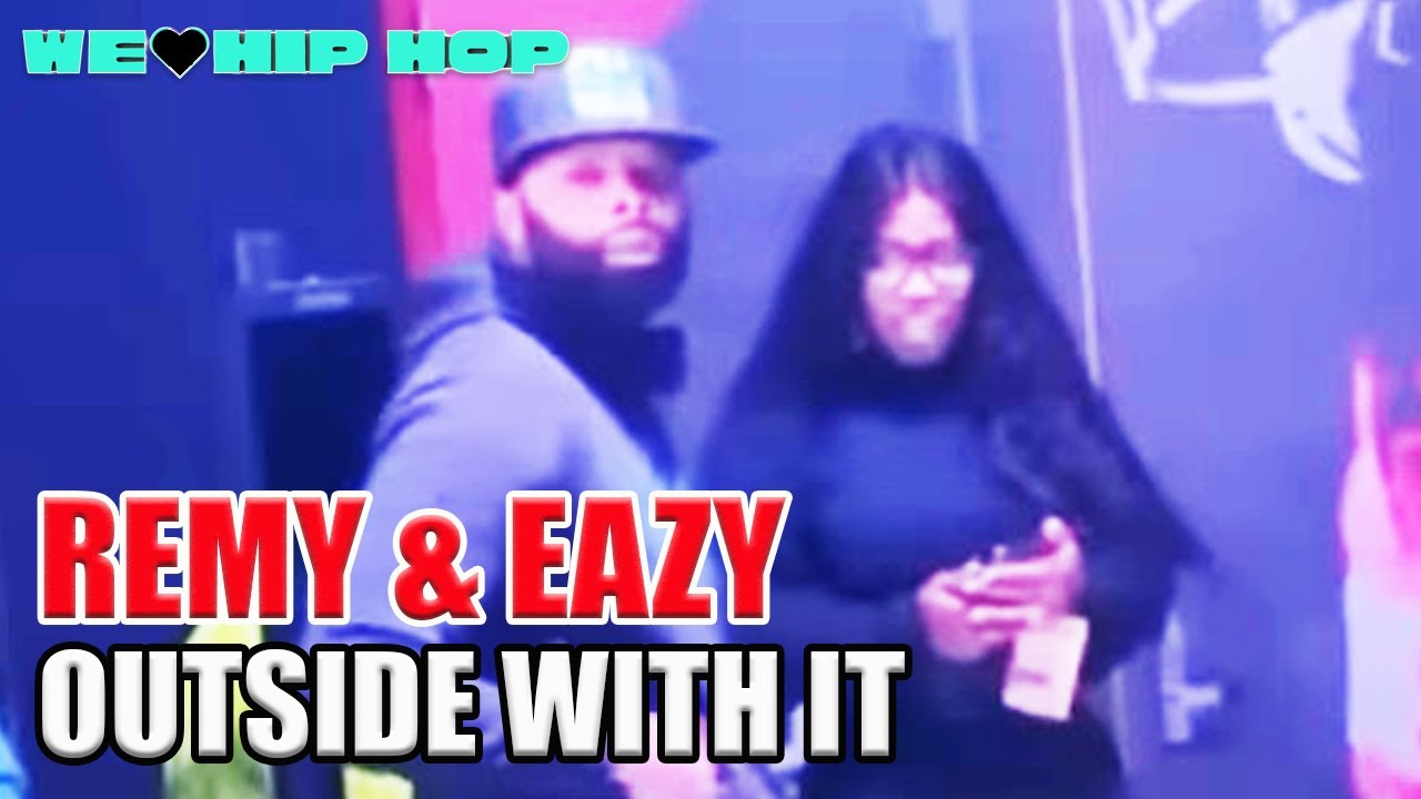 Remy Ma & Eazy The Block Captain Spotted At Eagles Game - YouTube