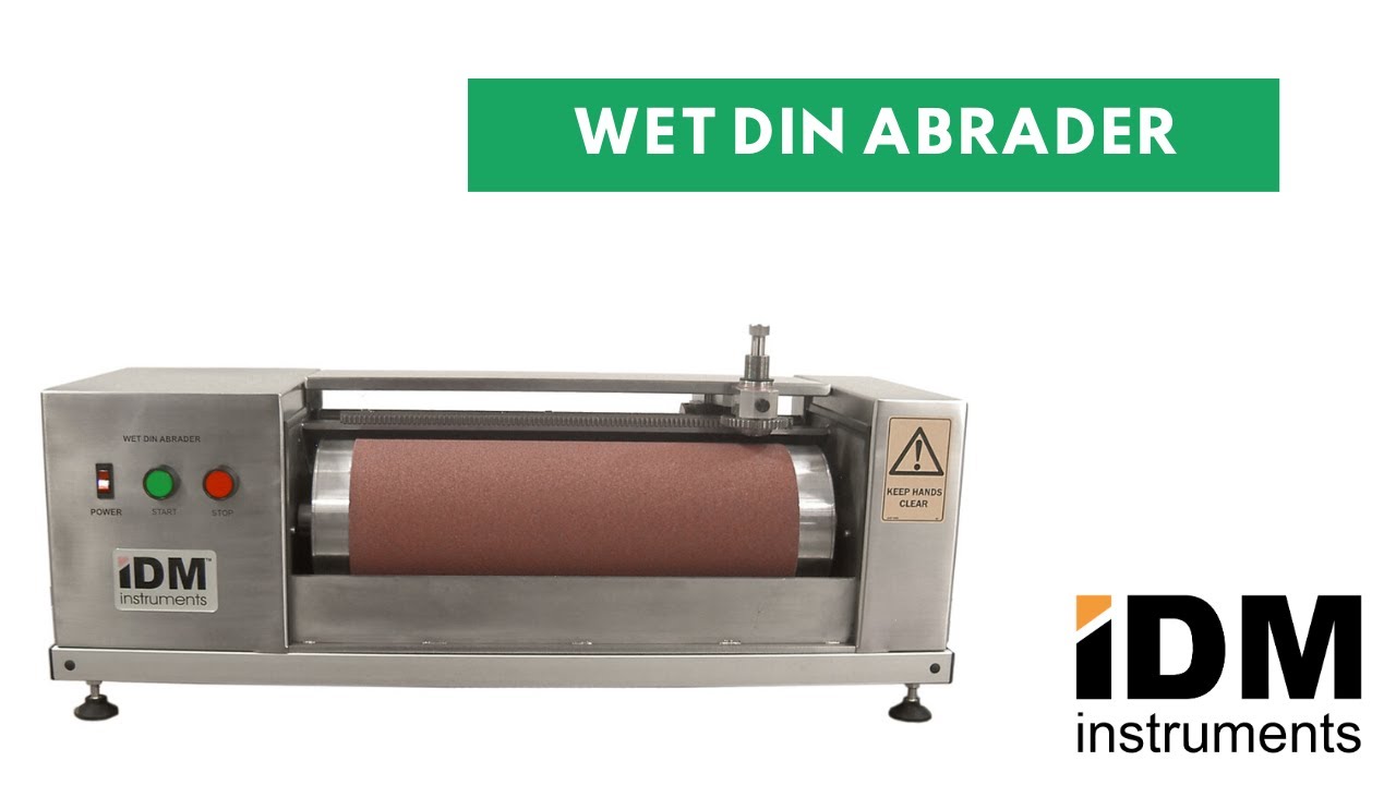 Wet Din Abrader I Abrasion and Resistance Tester I IDM Instruments Pty ...