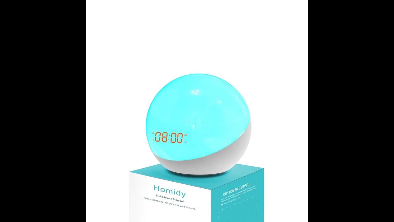 How to use Homidy alarm clock - YouTube