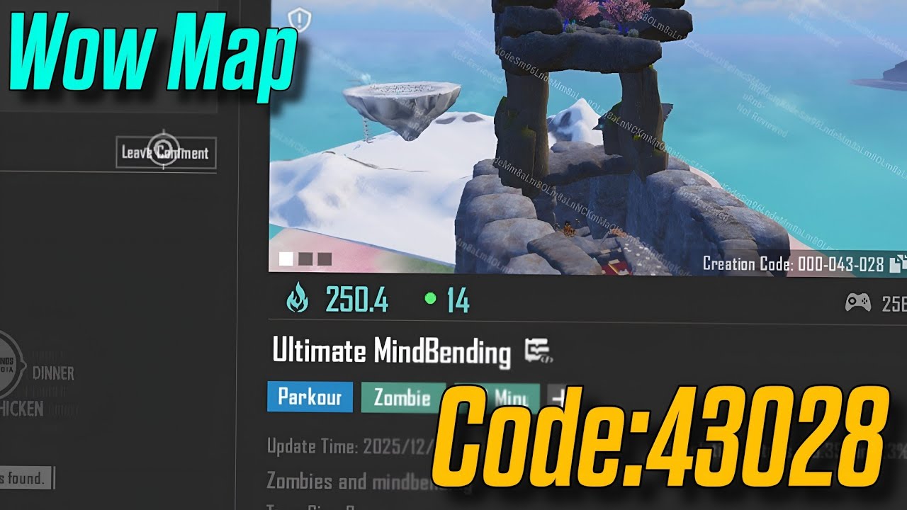 Bgmi wow Parkour map code 43028 Ultimate MindBending #bgmi #pubg # ...