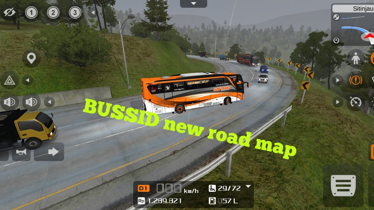 bus simulator indonesia new map mod ll gameplay ...