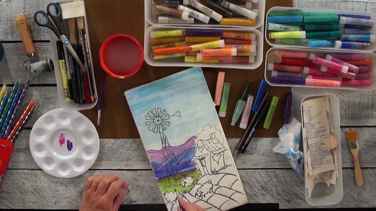 PNA Gelatos on Wooden Canvas by Ronel Swart - YouTube