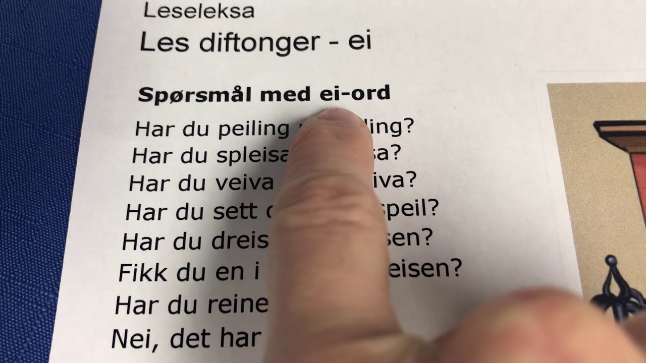 Norwegian Letter Blend “ei” - YouTube