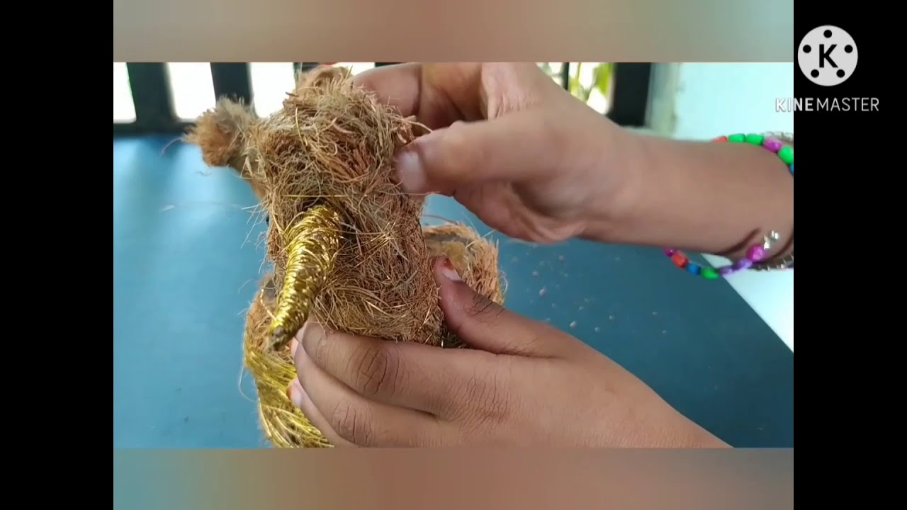 Coconut craft /Beautiful Organizer /Twin art media - YouTube