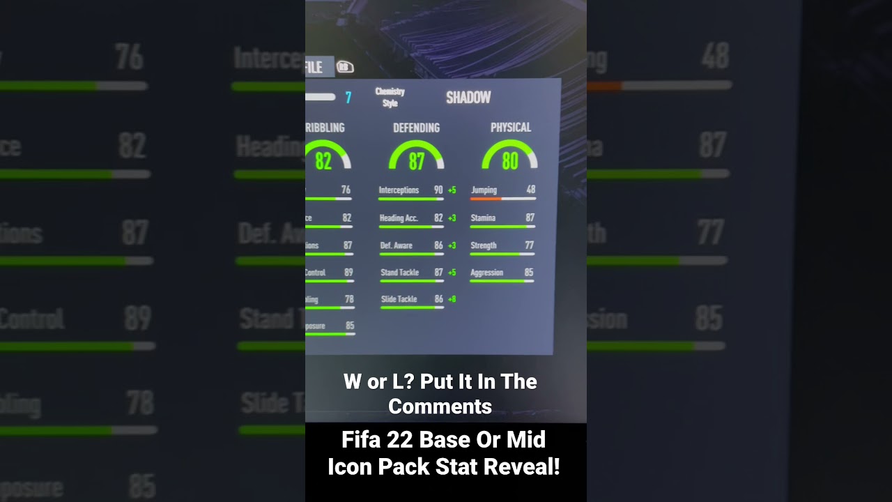 Fifa 22 Base Or Mid Icon Pack Stat Reveal! #fifa22 #fifaultimateteam # ...