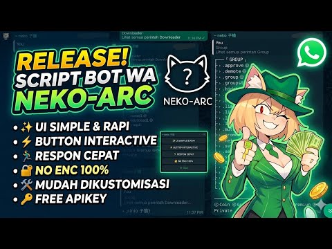 SC BOT WA TERBARU | FITUR 100++ | JAGA GRUP | BRAT LENGKAP DLL! #botwa #wabot 