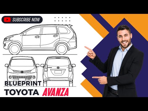 How To Draw a Toyota Avanza - Car Drawing - Toyota Avanza - YouTube