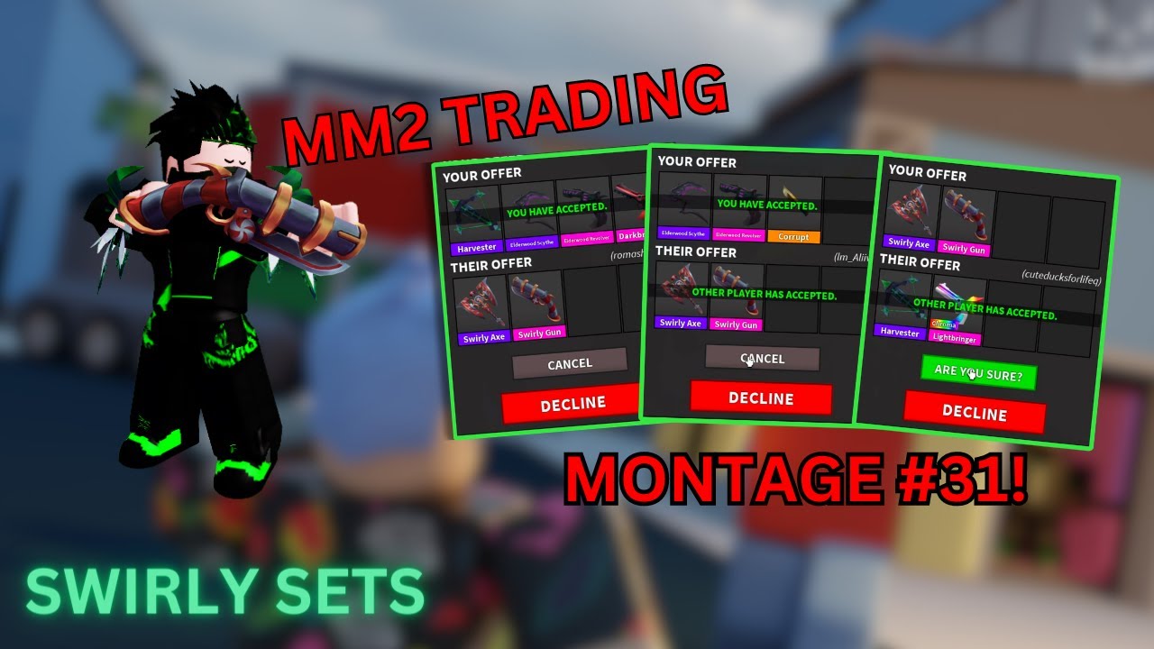MM2 Trading MONTAGE #31 | SWIRLY SETS!! - YouTube