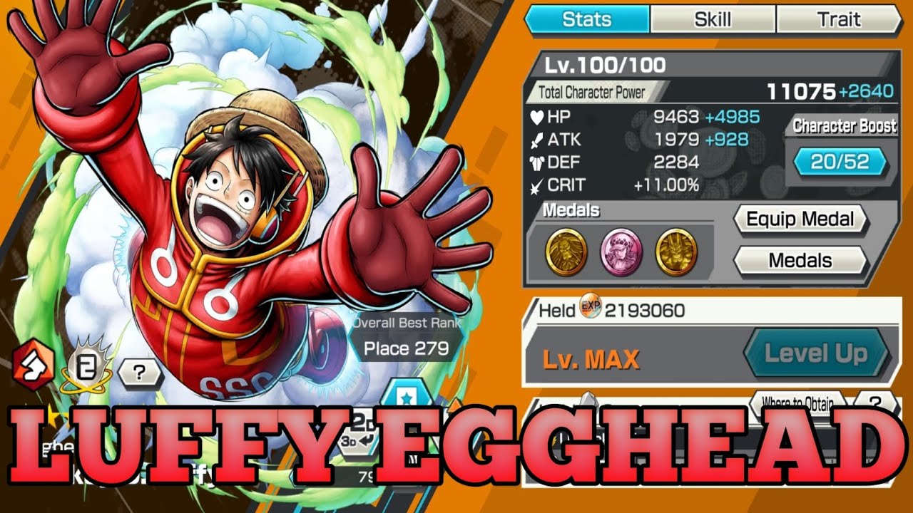 LUFFY EGGHEAD GAMEPLAY | ONE PIECE BOUNTY RUSH | OPBR - YouTube