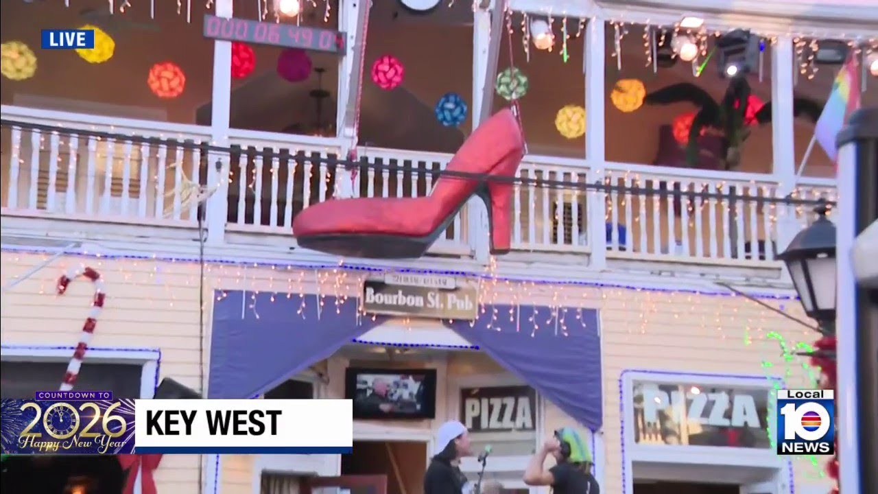 Key West celebrates NYE 2026 with Red Shoe drop - YouTube